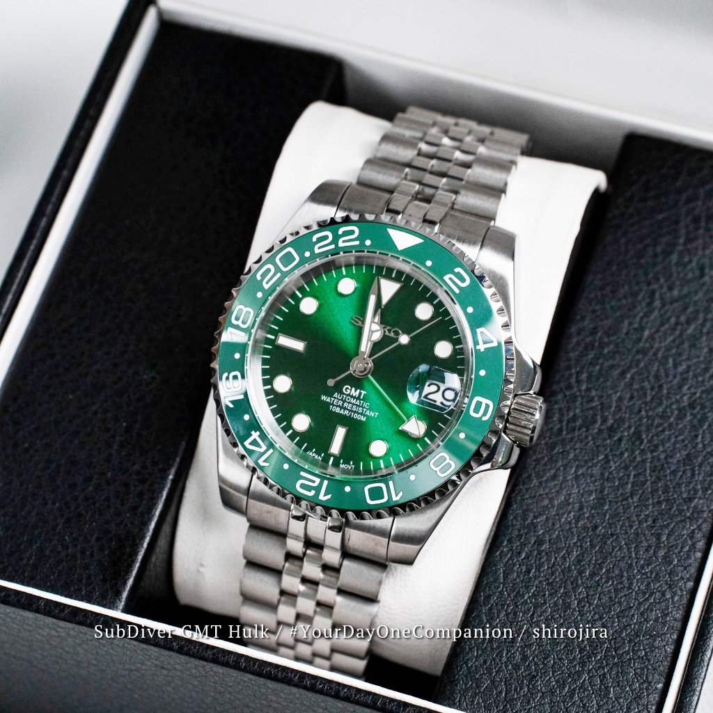 Jual Shirojira Seikomod Submariner Hulk Automatic NH35 | Shopee Indonesia