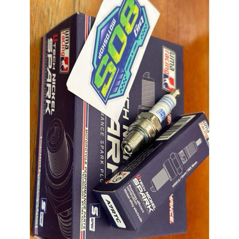 Jual Busi Motor UMA RACING U-TECH Nickle Spark A7RTC bebek busi dingin ...
