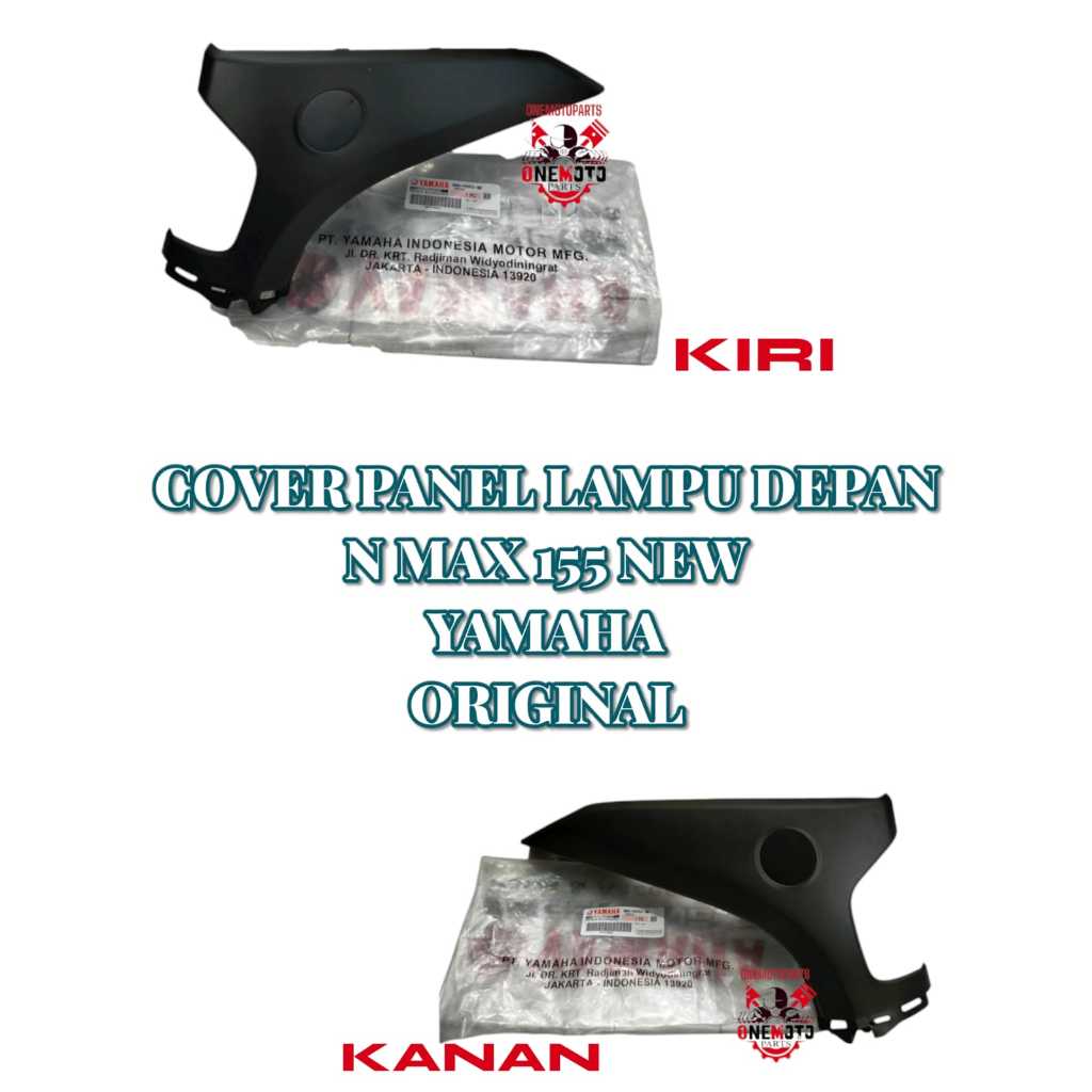 Jual ORIMOTO- COVER PANEL LAMPU DEPAN KANAN KIRI HITAM N MAX NMAX 155 ...