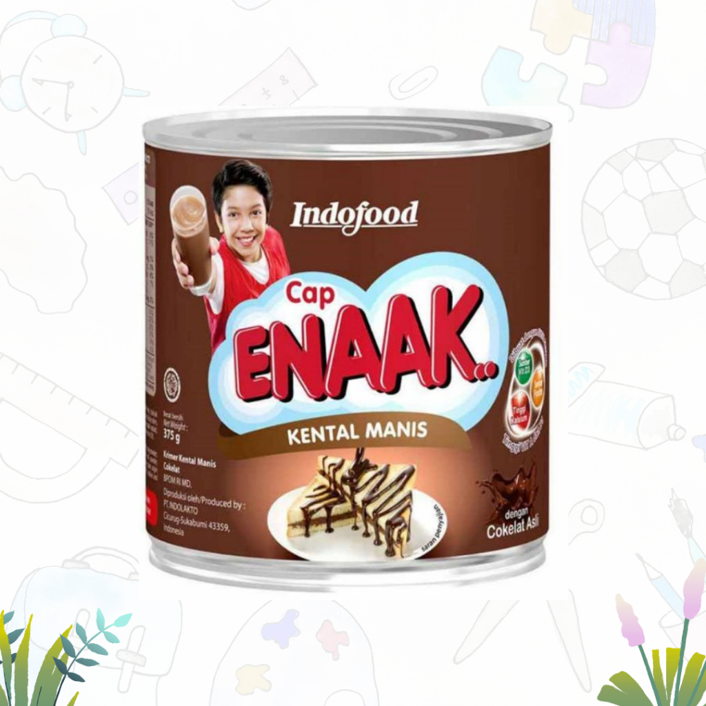 Jual Susu Kental Manis Cap Enaak Kaleng Rasa Coklat 370gr (PCS ...