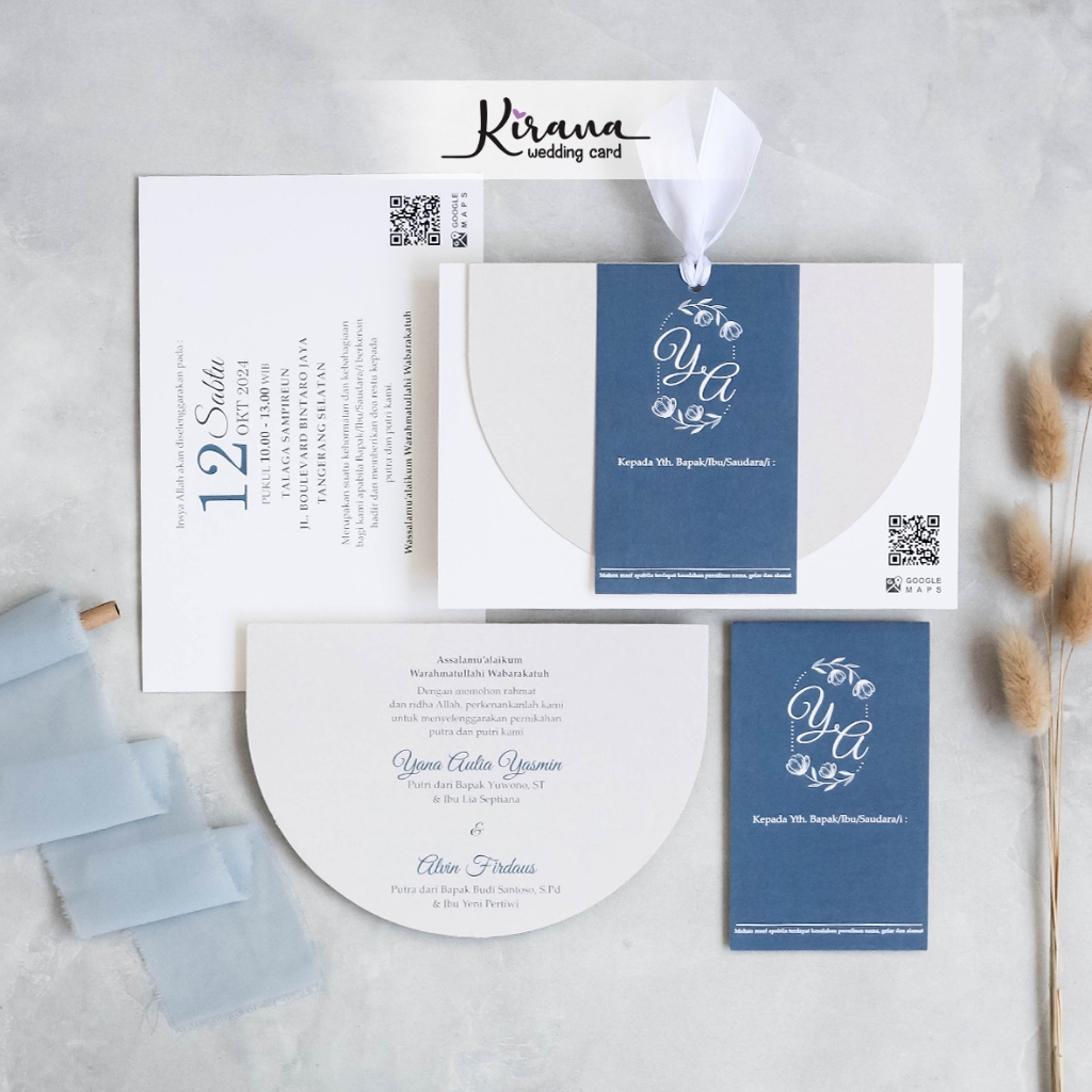 Jual Undangan Pernikahan Modern Minimalis | Undangan Custom | Soft ...