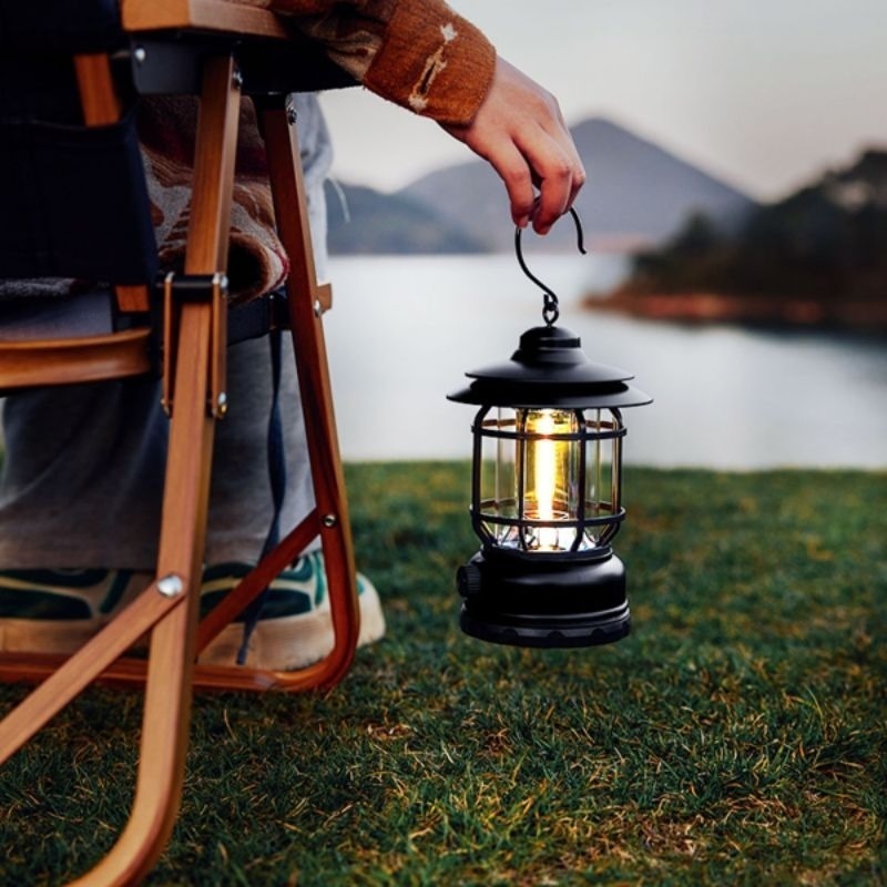 Jual # HJ # LAMPU CAMPING LANTERA LAMPU GANTUNG CAHAYA KUNING LAMPU ...