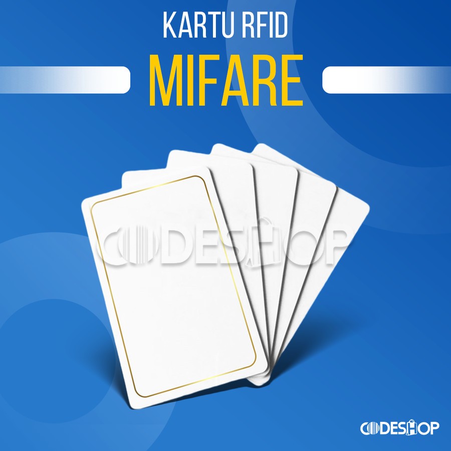 Jual Kartu Mifare Polos Card 13.56 Mhz Kartu RFID Mifare Kartu Poin ...
