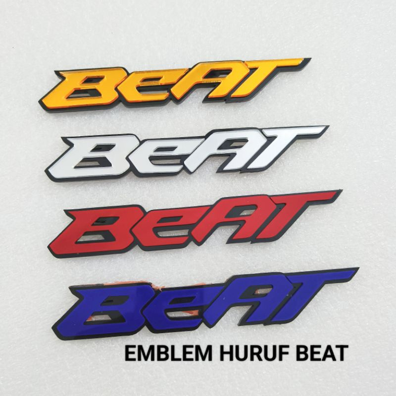 Jual STIKER EMBLEM BEAT AKRILIK TIMBUL | Shopee Indonesia