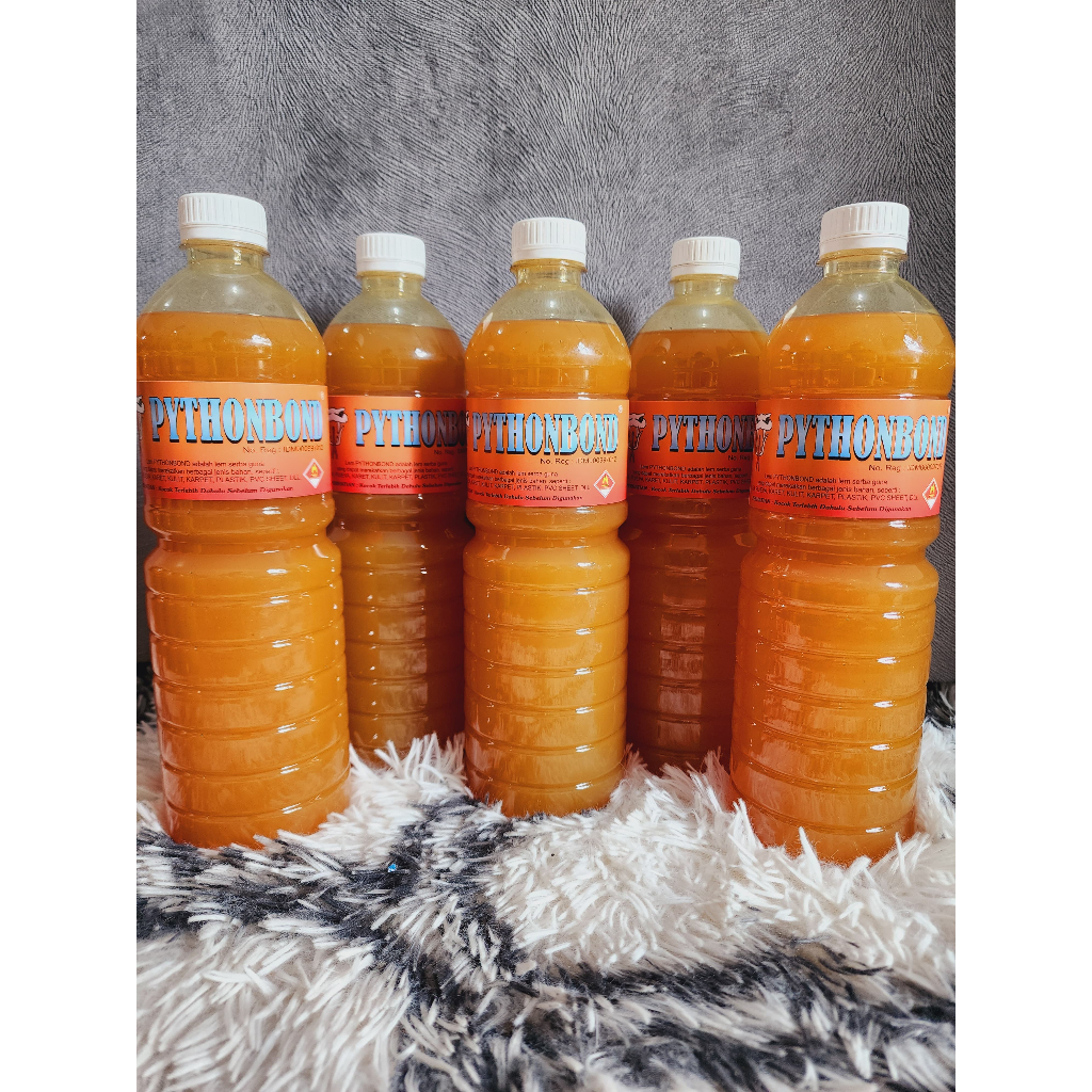 Jual LEM KUNING BOTOLAN 1 LITER FULL PYTHONBOND LEM LENGKET MEREKAT ...
