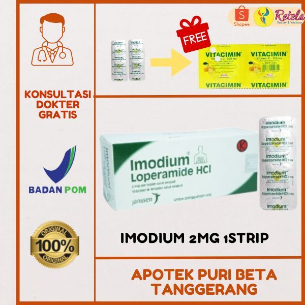 Jual IMODIUM 2MG 1 STRIP 10 TABLET/OBAT DIARE | Shopee Indonesia