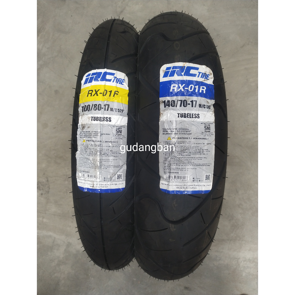 Jual RX01 !!! ( PAKET 2 BAN ) 100 / 80 - 17 & 140 / 70 - 17 Ban Luar ...