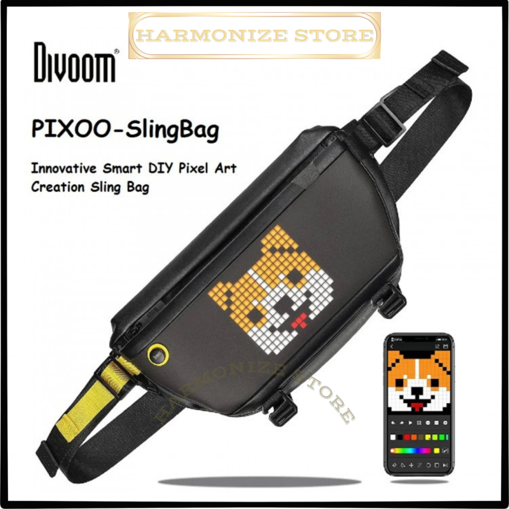 Jual Divoom Pixoo Sling Bag Pixel Art Creation Led Display Tas ...