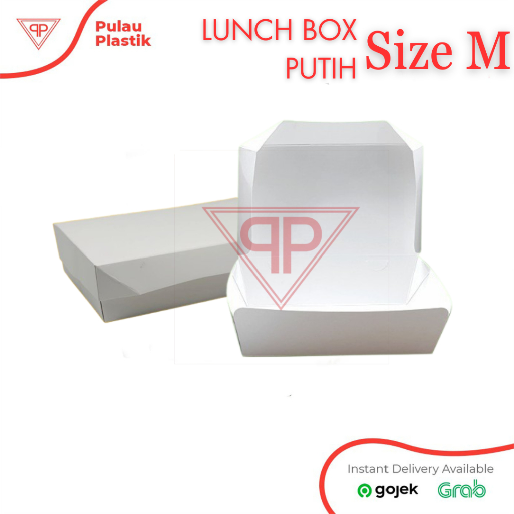 Jual Paper lunch box DK Ukuran M / Paper Lunch Box Putih / Isi 50pcs ...