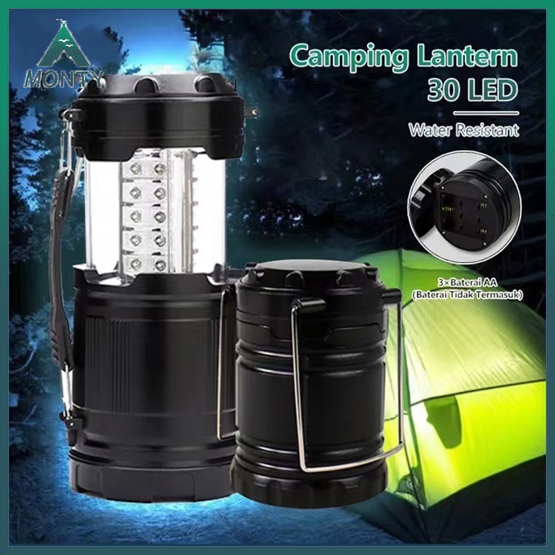 Jual MONTY Lampu Emergency LED Lentera Gantung Senter Camping Tenaga Solar Surya | Shopee Indonesia
