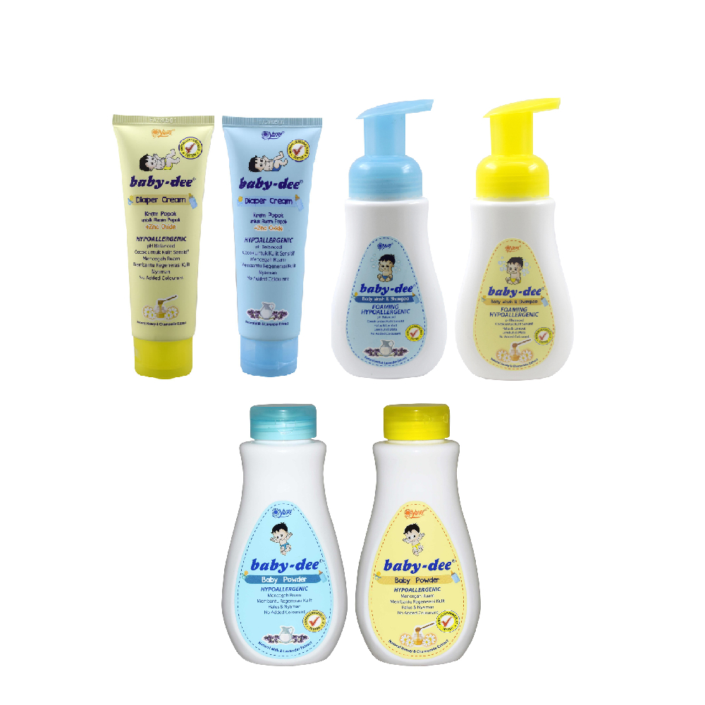 Jual YURI Baby Dee - Diaper Cream / Baby Lotion / Body Wash & Shampoo ...