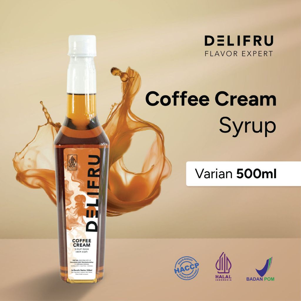 Jual Syrup Coffee Cream Delifru 500 ml - Sirup Krim Kopi Premium ...