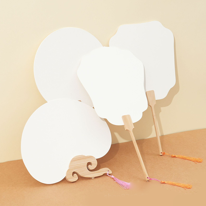 Jual Diy Xuan Paper Fan Kipas Tangan Cina Painting Creation Paper Fans ...