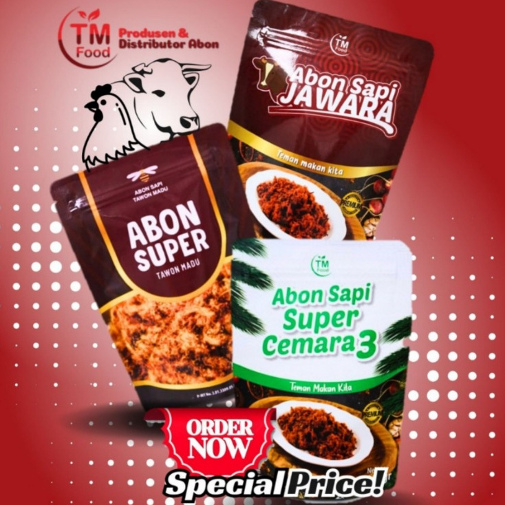 Jual Abon Super Sapi dan Ayam TM Food Halal 100 Gram | Shopee Indonesia