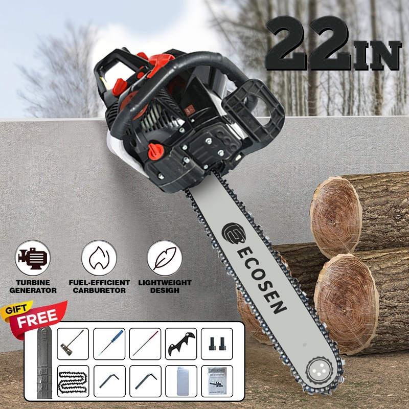 Jual Ecosen 22 INCH Chain Saw Teknologi Jerman Professional Tebang Senso Alat Pemotong Kayu ...