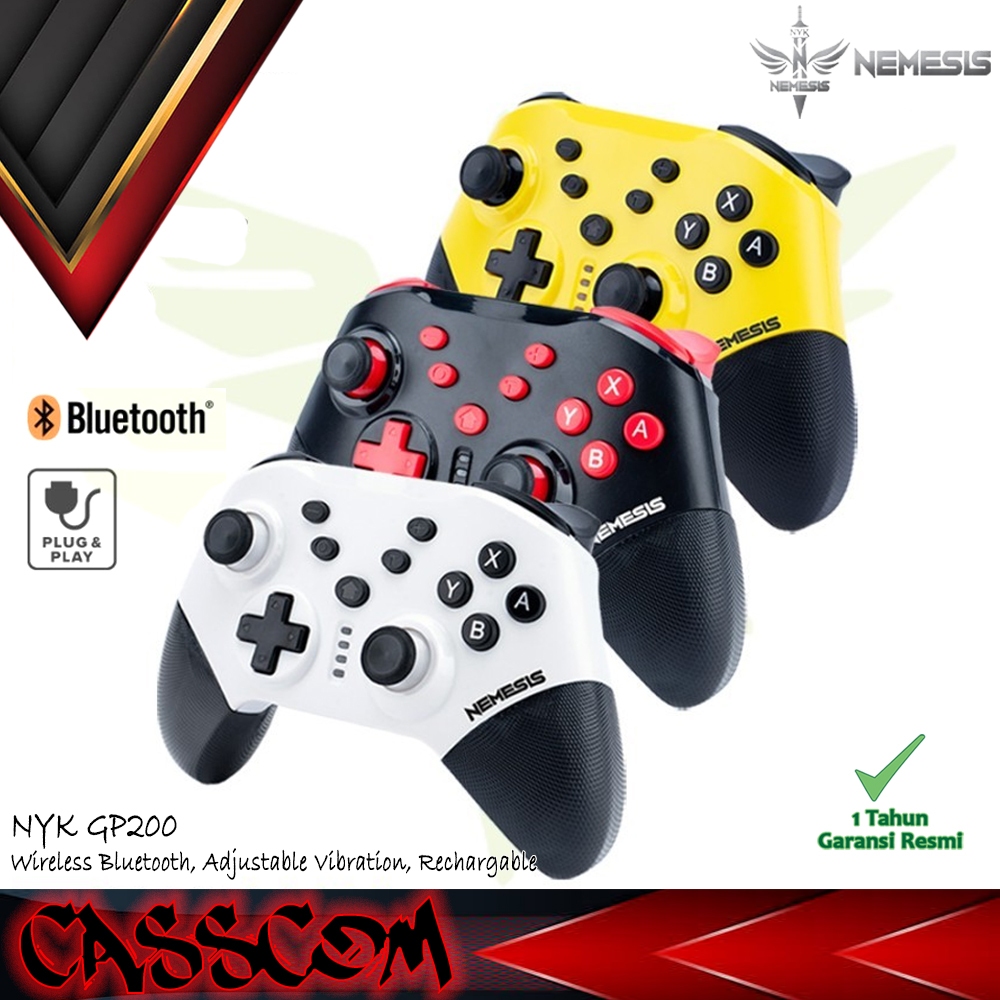 Jual Gamepad NYK Nemesis GP-200 GP200 Rogue Bluetooth Wireless | Shopee ...