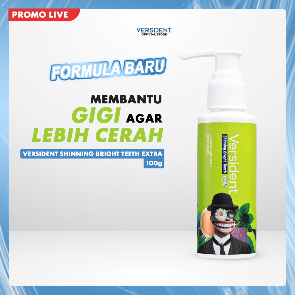 Jual Versident Shinning Bright Teeth - Teeth Whitening, Pemutih Gigi ...