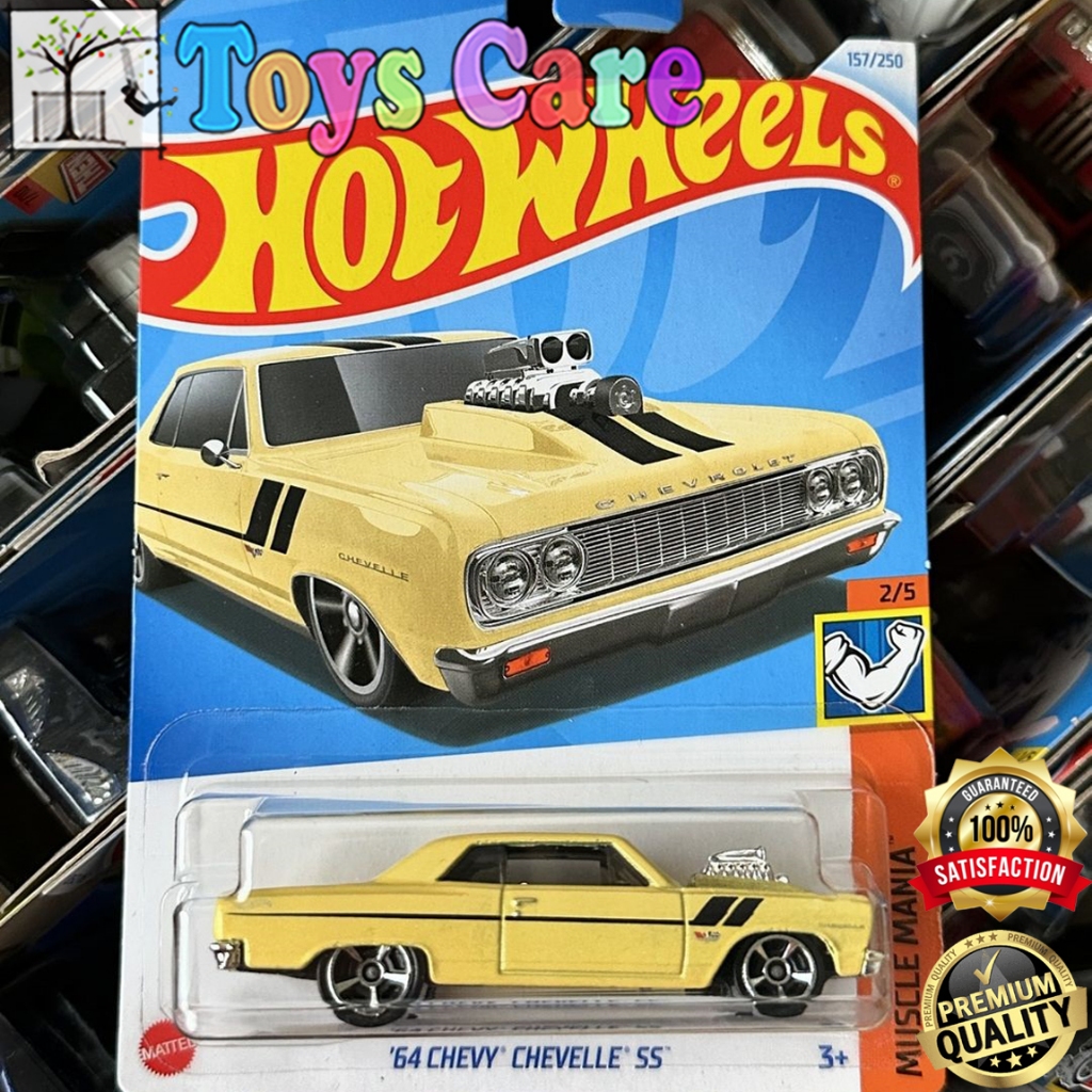 Jual Hot Wheels 64 Chevy Chevelle SS Cream 2024 Muscle Car Original ...