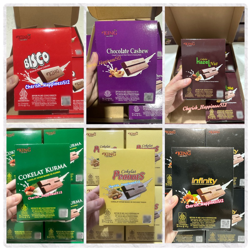 Jual 1 Pack Isi 20 pcs d’King Bonibol BisCo, Cashew, Hazelnut, Kurma ...
