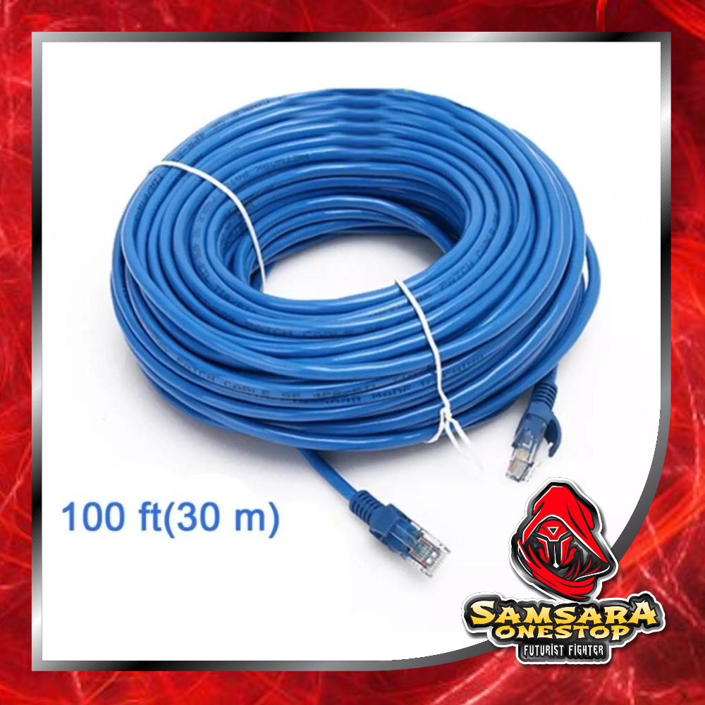 Jual Kabel Lan UTP Cat5e 30m NYK Internet / Ethernet Cable 30 meter ...