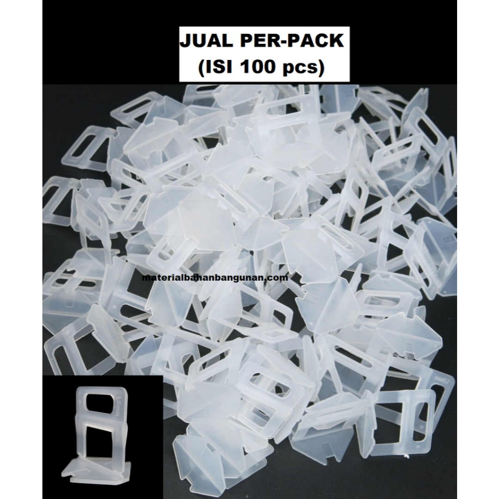 Jual Perpack Klip Keramik 2 mm mm Clip Plastik Ubin Clips Pemasang ...