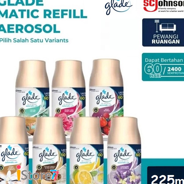 Jual KI3 Glade Matic Spray Refill 146gr 225ml All Varian Pengharum Pewangi Ruangan Glade Matic ...