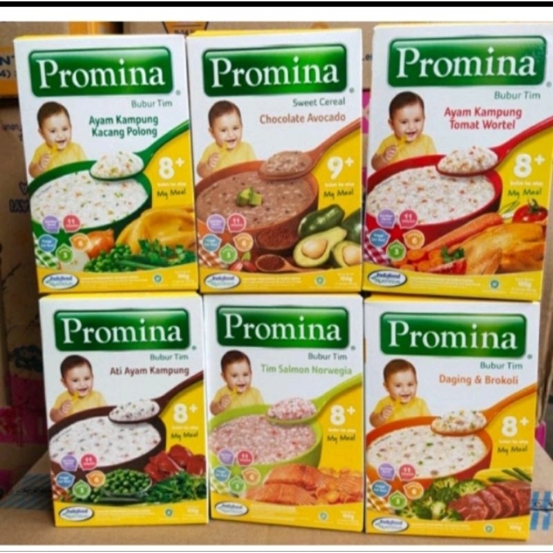 Jual Promina Bubur Bayi 8+ All variant 120gr box | Shopee Indonesia