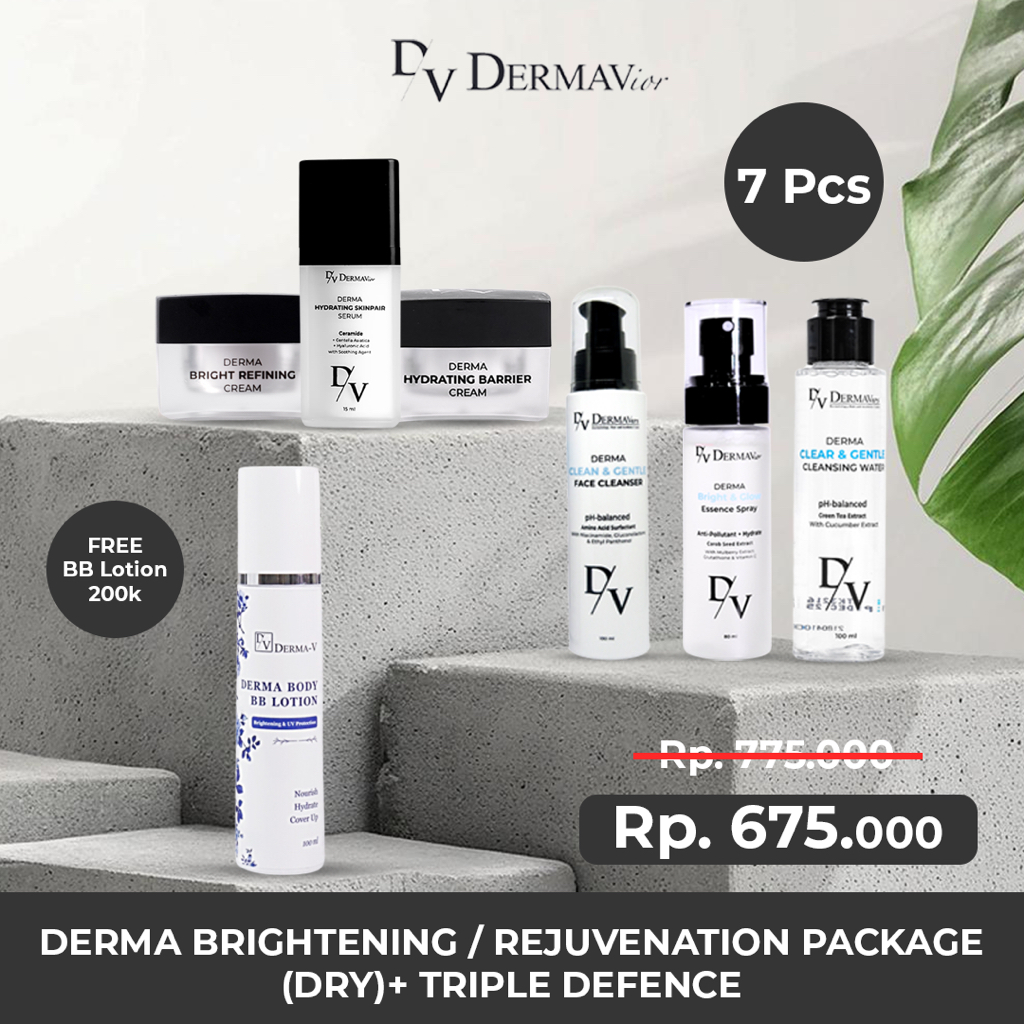 Jual Derma Brightening / Rejuvenation Package (Dry) | Shopee Indonesia