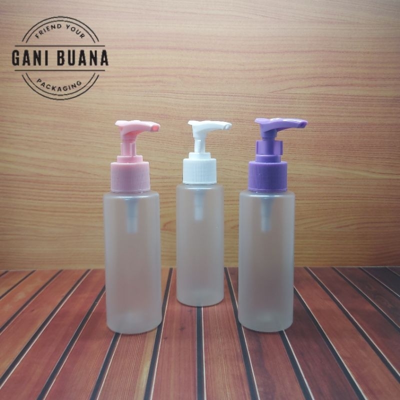 Jual BOTOL PUMP 100ML RF NATURAL FROSTED TUTUP PUMP CLIP VARIAN WARNA / BOTOL PUMP 100ML ...