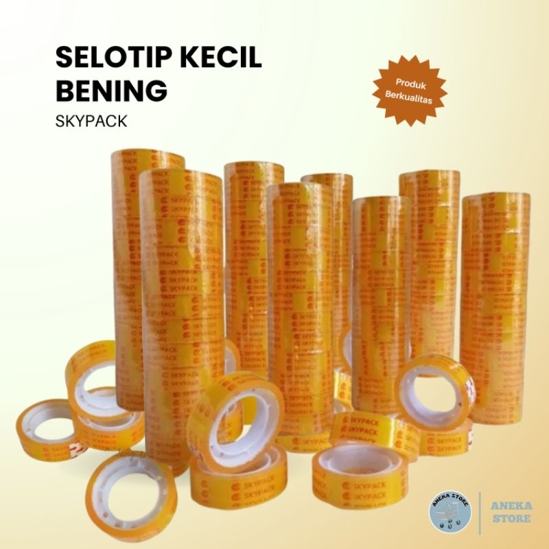 Jual 0029 Selotip kecil_isolasi kecil_isolasi bening kecil 1 pcs ...