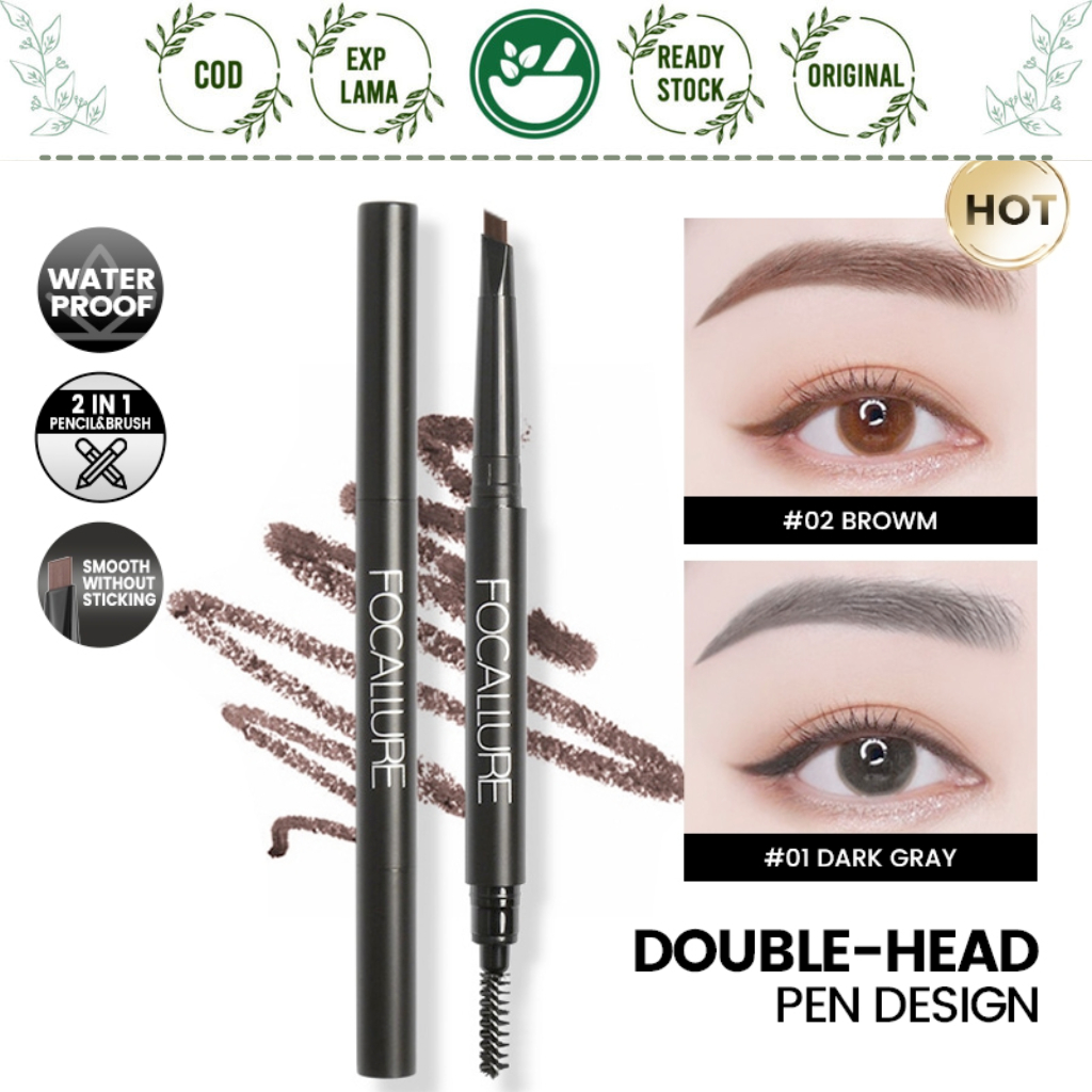 Jual FOCALLURE LONG LASTING EYEBROW PENCIL 3 WARNA PENSIL ALIS EYE BROW ...