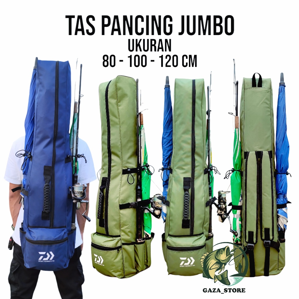 Jual Tas Pancing Jumbo Ransel Waterproof Daiwa Ukuran 80/100/120Cm Muat ...