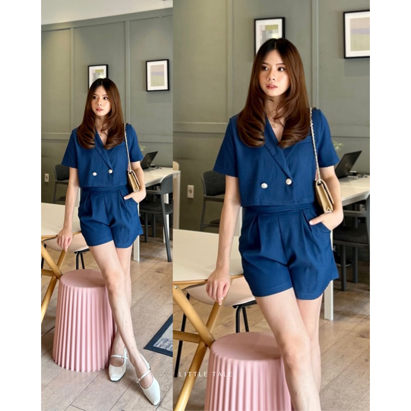 Jual Little Tale - Maggie Set / Setelan Wanita / Korean Set | Shopee ...