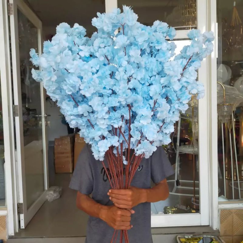 Jual Cherry Blossom BIRU MUDA / Bunga Sakura Jumbo / CERYBLOSOM ...