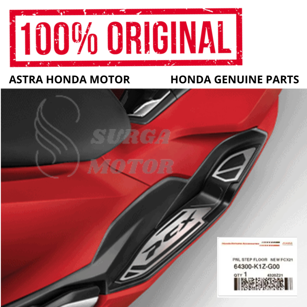 Jual Aksesoris Panel Step Floor Pijakan Kaki PCX 160 K1Z Original Honda ...