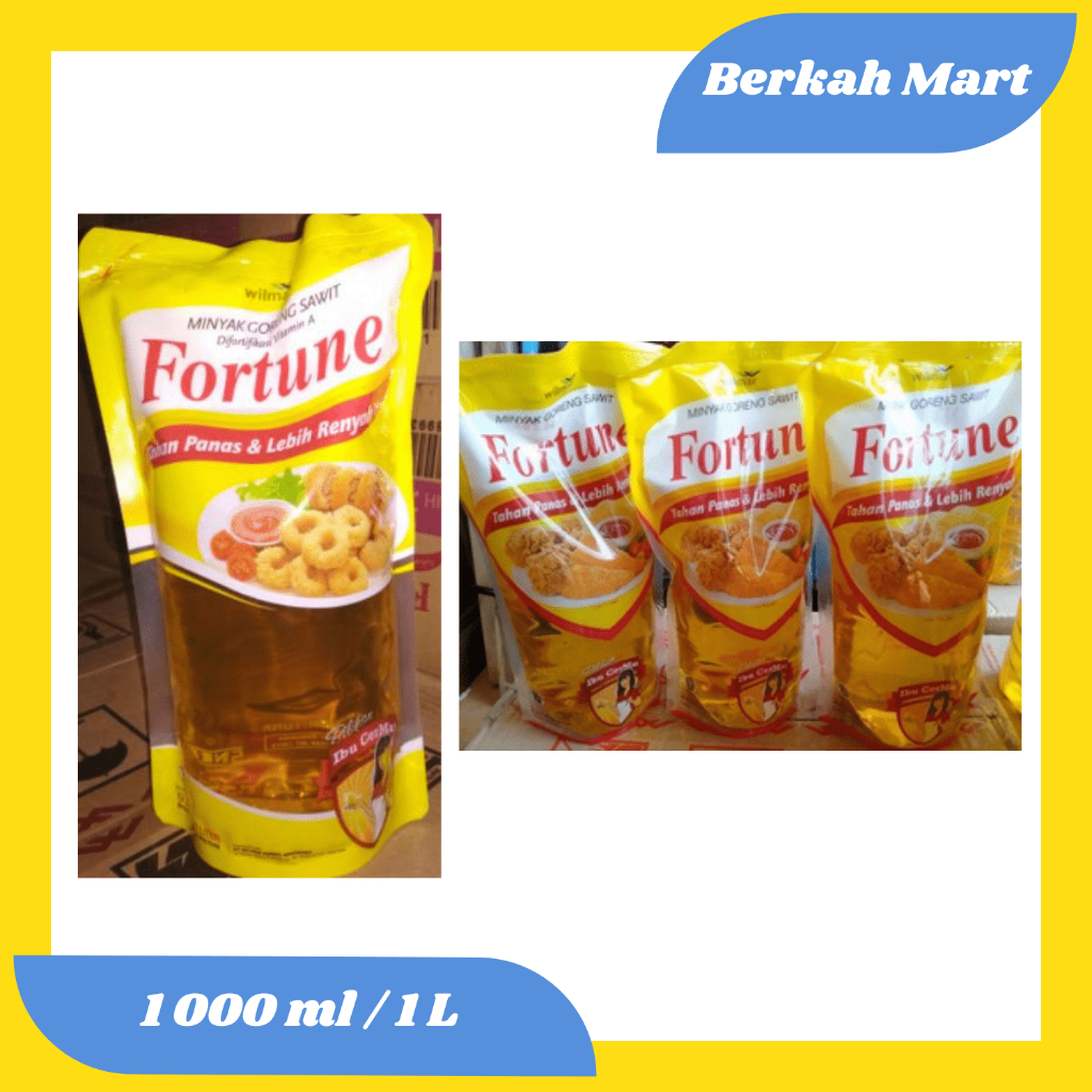 Jual MINYAK GORENG FORTUNE 1 LITER (REFILL) | Shopee Indonesia