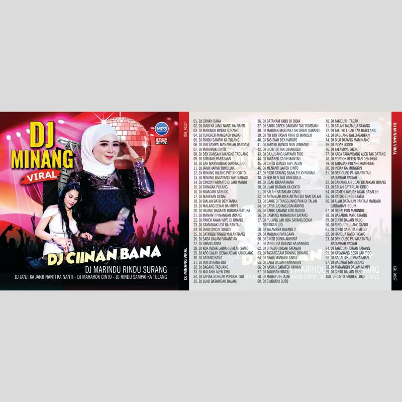 Jual Kaset Mp3 Audio Lagu Dj Minang Terbaru Dj Ciinan Bana 2024 | Shopee Indonesia