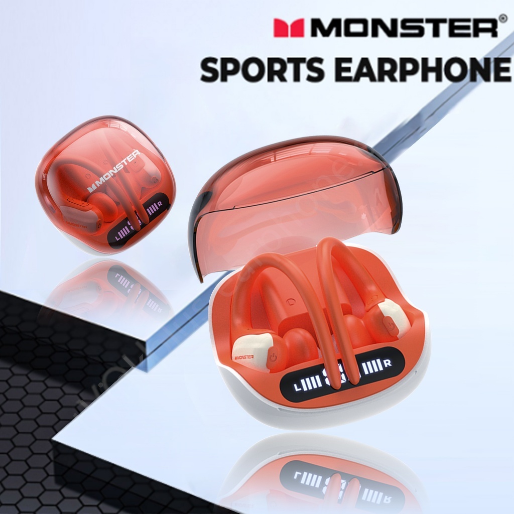 Jual Monster iSport Lite Open Ear 202 Headset TWS BT 5.3 HiFi Deep BASS ...