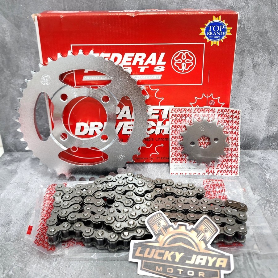 Jual Gearset Girset Chainkit Gear Gir Set Rantai Supra X Lama Supra Fit Old Lama KEV Federal ...