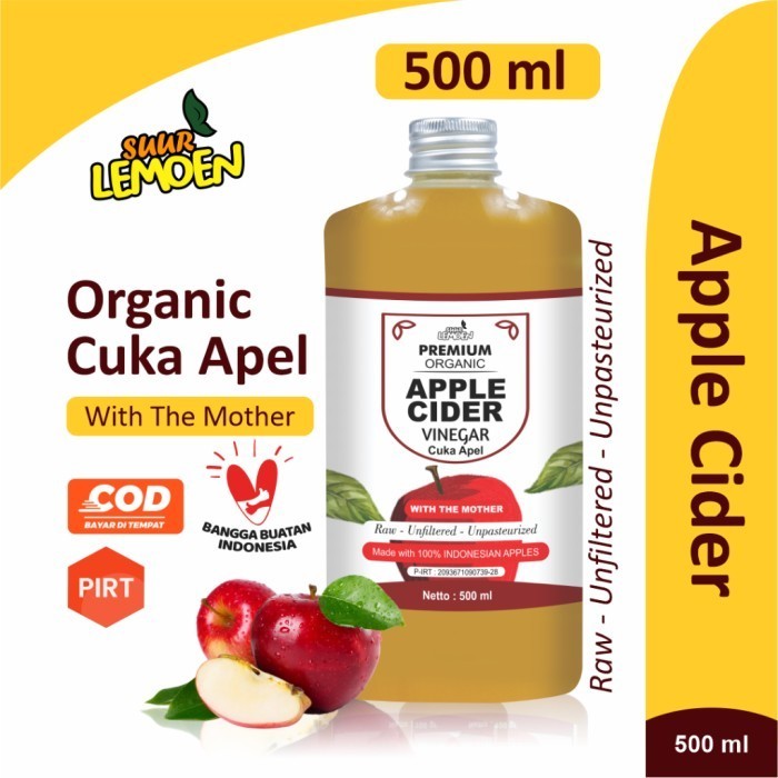 Jual CUKA APEL 500ml 100% DARI BU,AH SEGAR ORIGINAL DAN SERTIFIKAT ...