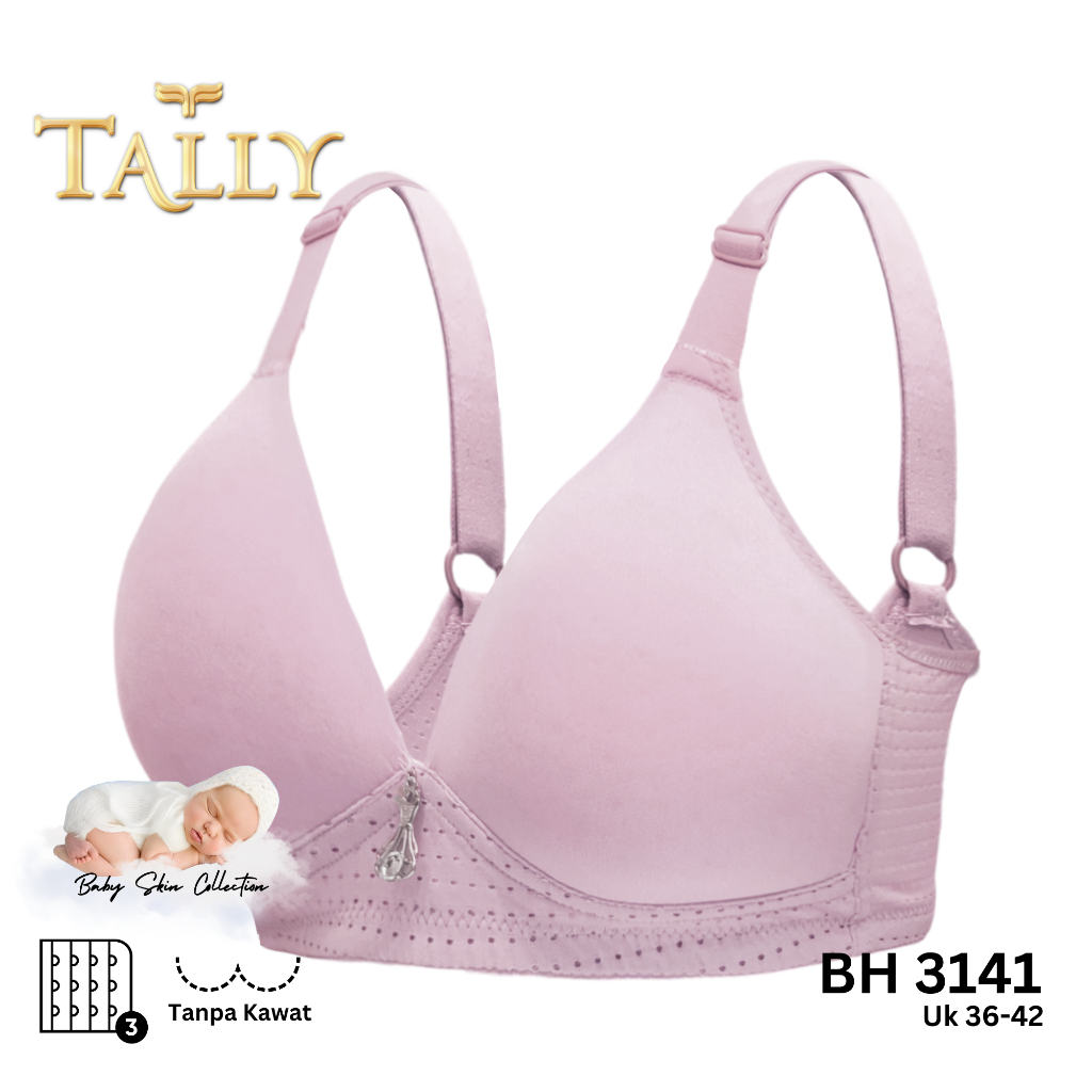 Jual TALLY Sarwendah BH 3141 Bra Tanpa Kawat Bahan Katun Baby Skin Busa ...