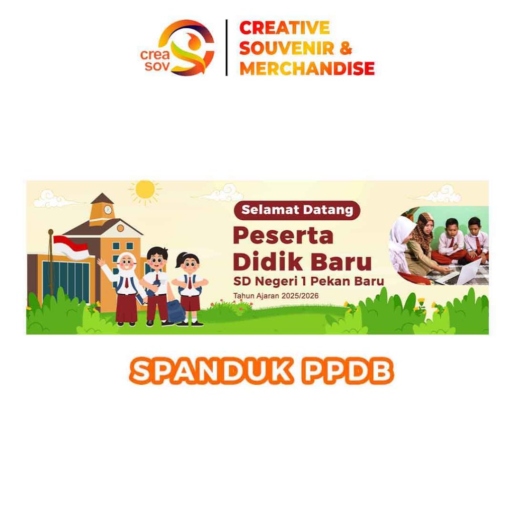 Jual Creasov - Spanduk PPDB Spanduk Penerimaan Siswa Baru Ukuran 100 x ...