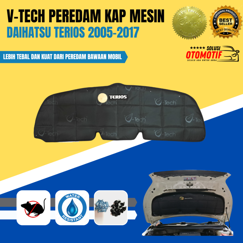 Jual DAIHATSU TERIOS 2005-2017 Peredam Panas Kap Mesin VTECH Original ...