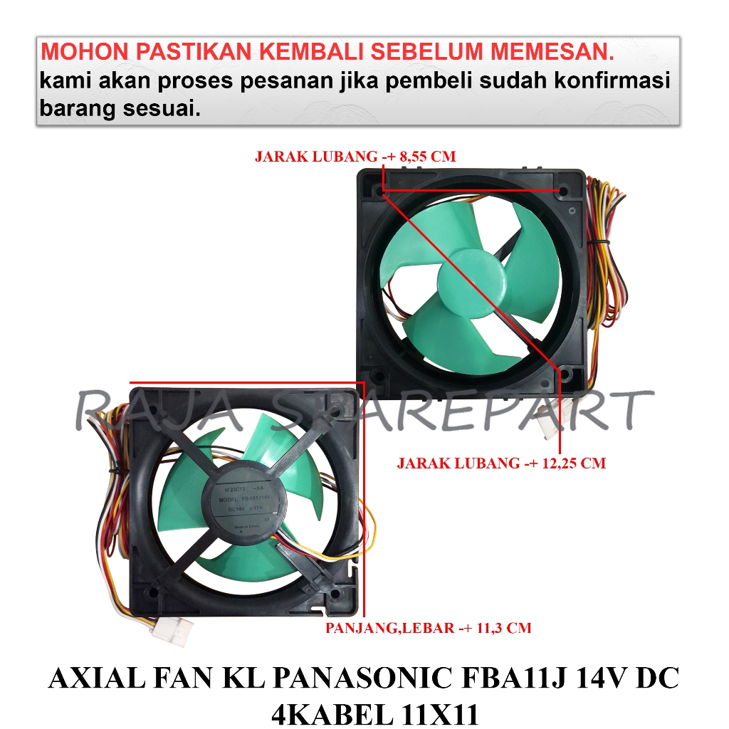 Jual AFP1 AXIAL KULKAS / COOLER FAN KULKAS / AXIAL FAN KULKAS PANASONIC ...