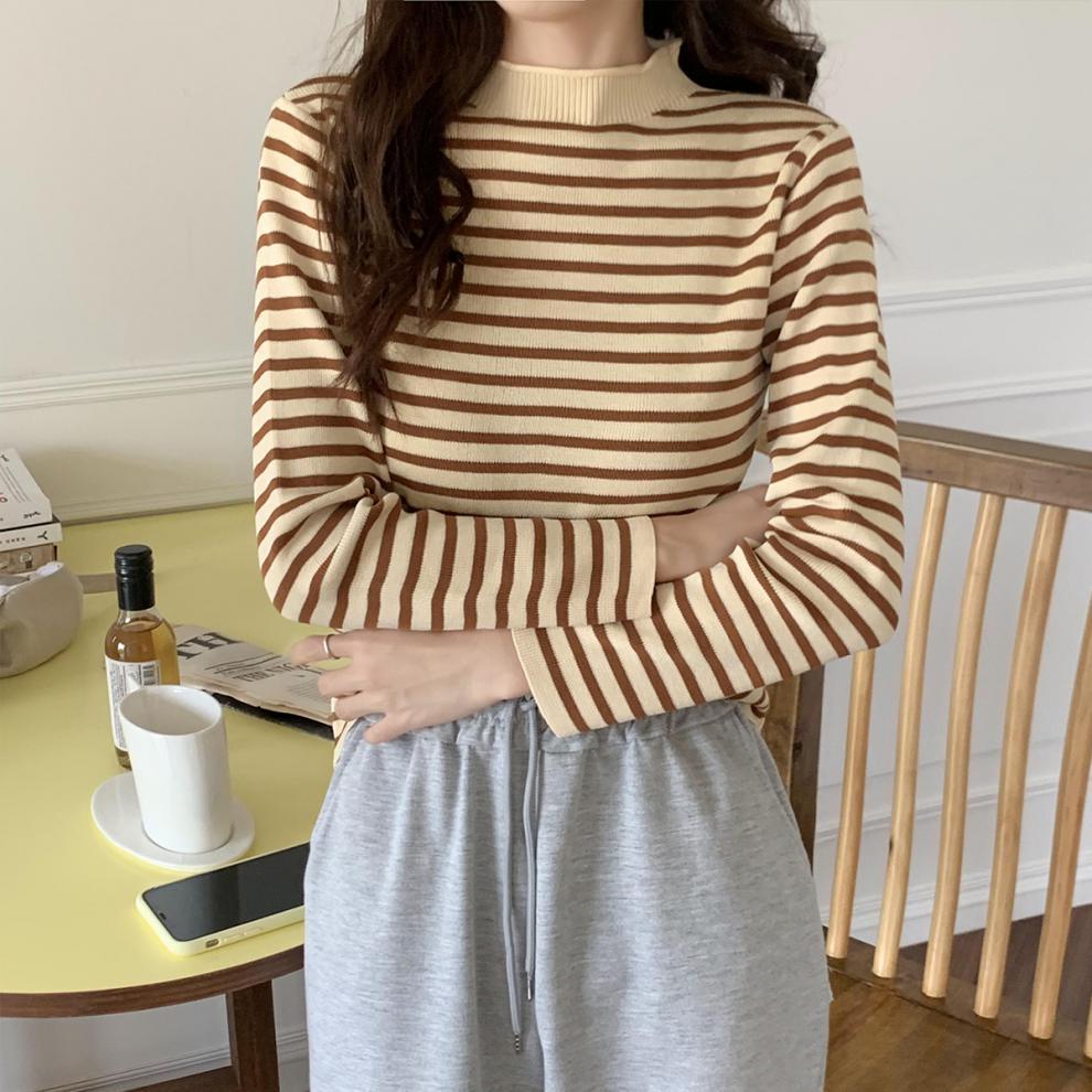 Jual [TTEUDA] Inner Rajut Turtleneck Lengan Panjang Model Terbaru ...