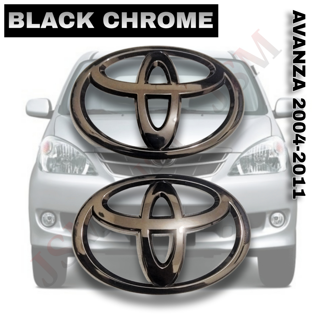 Jual Logo Emblem AVANZA VVTI Black Chrome/ TOYOTA AVANZA VVTI 2004-2010 ...