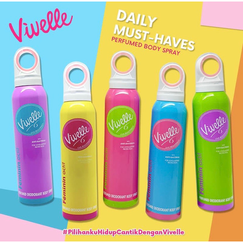 Jual Vivelle Parfum Deodorant Body Spray 150ml | Shopee Indonesia