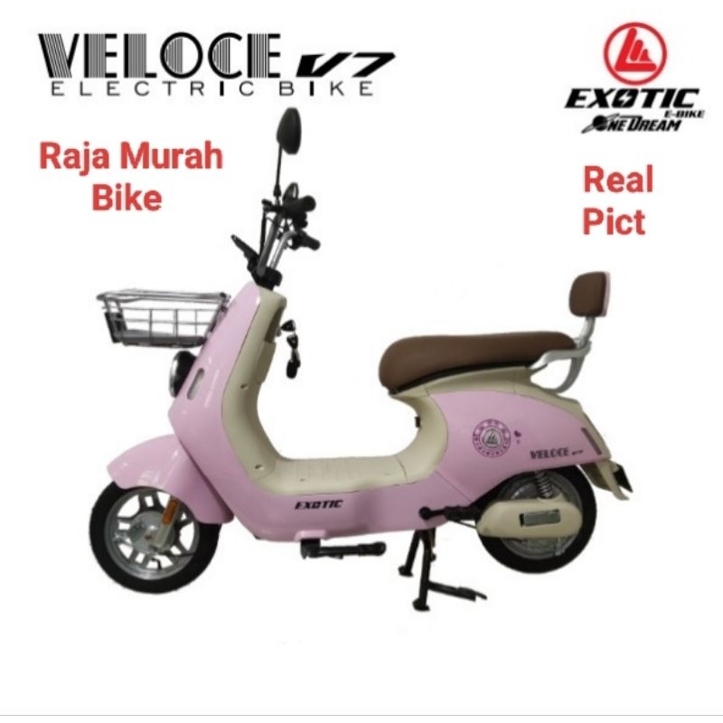 Jual Sepeda Listrik Exotic Veloce V7 Bergaransi Resmi Sepeda Listrik E ...