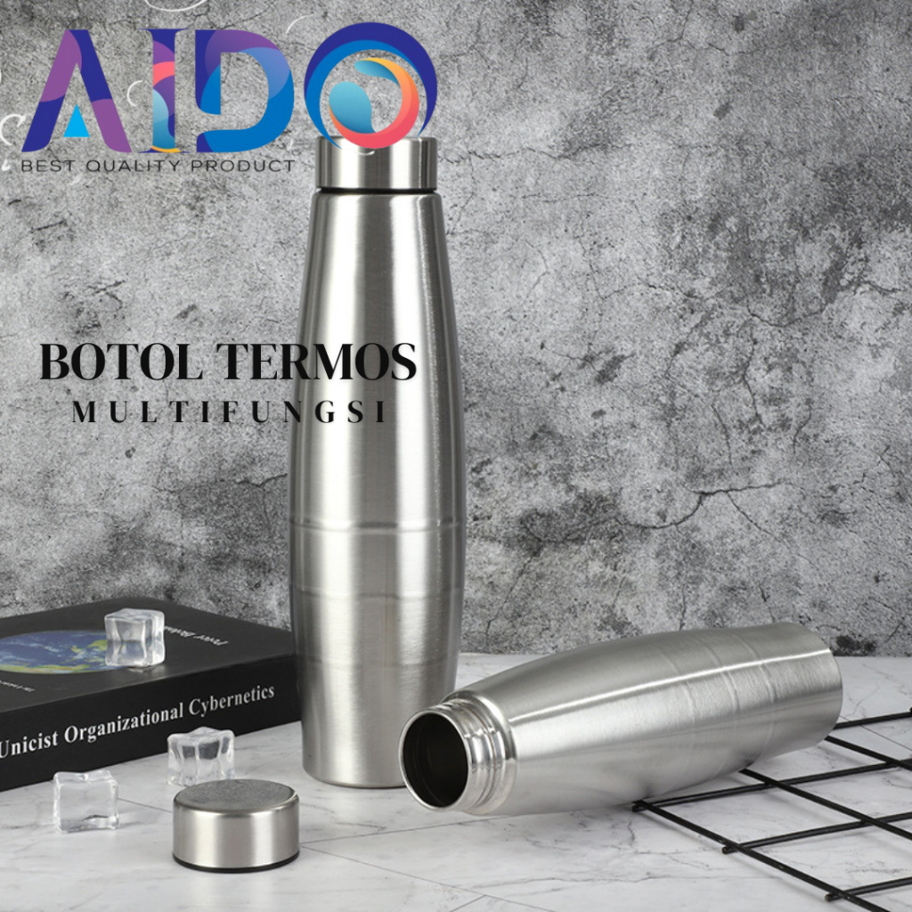 Jual Botol minum termos Stainless Steel Tahan Panas Dingin botol minum ...