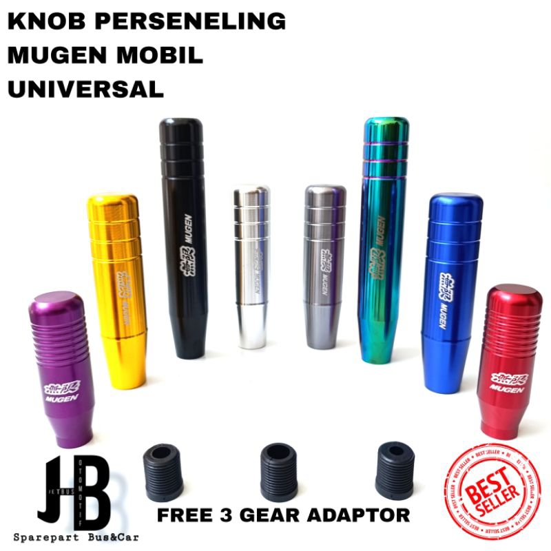 Jual Knob Perseneling Mugen Mobil Universal Terdiri dari 8 Warna Dan 3 ...